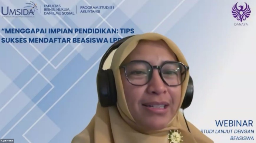 Webinar “Menggapai Impian Pendidikan: Tips Sukses Mendaftar Beasiswa LPDP” - Akuntansi FBHIS